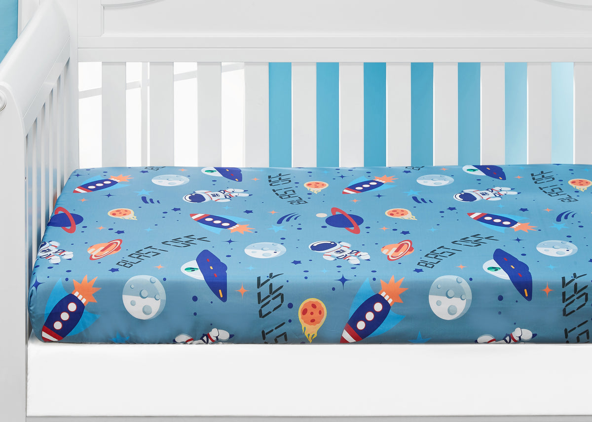 Outer Space Adventures 2-Pack Fitted Crib Sheet – Everyday Kids