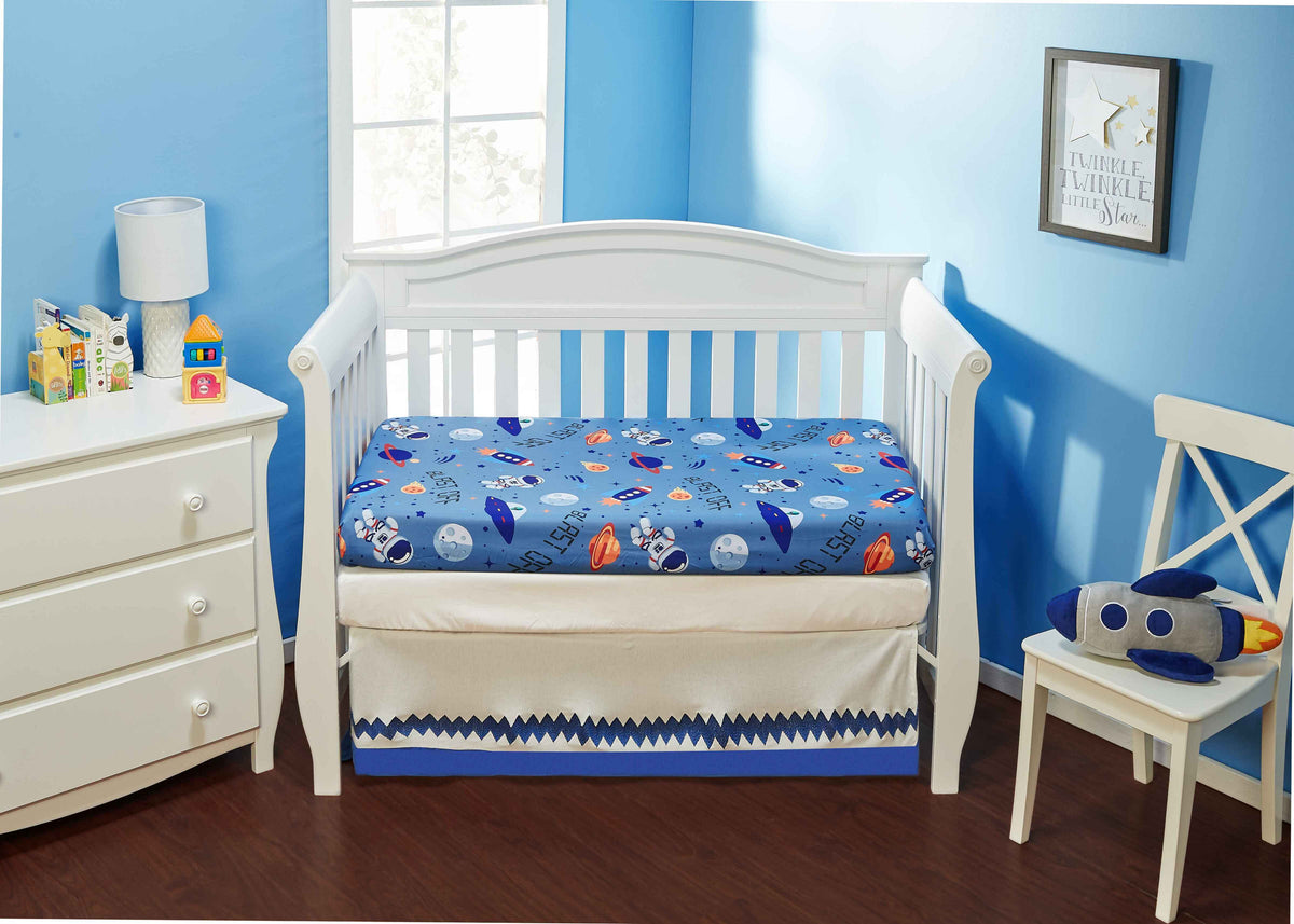 Outer Space Adventures 2-Pack Fitted Crib Sheet – Everyday Kids